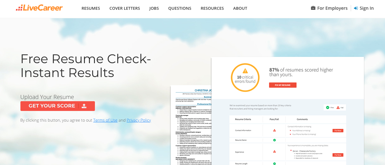 10 Best Free Resume Review Sites (Pros & Cons)
